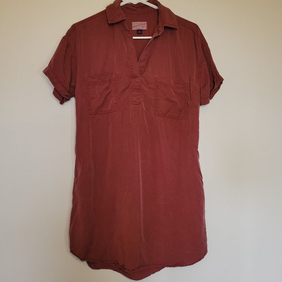Universal Thread | Dresses | Universal Thread Rust Red Shirt Dress Xs ...